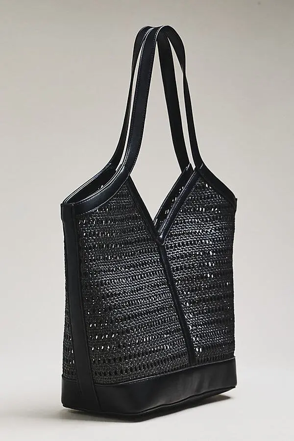 SHIRALEAH Tosca Woven Tote Bag