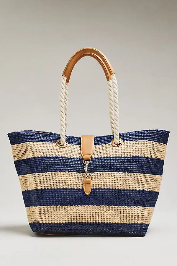 SHIRALEAH Rina Tote Bag - Navy