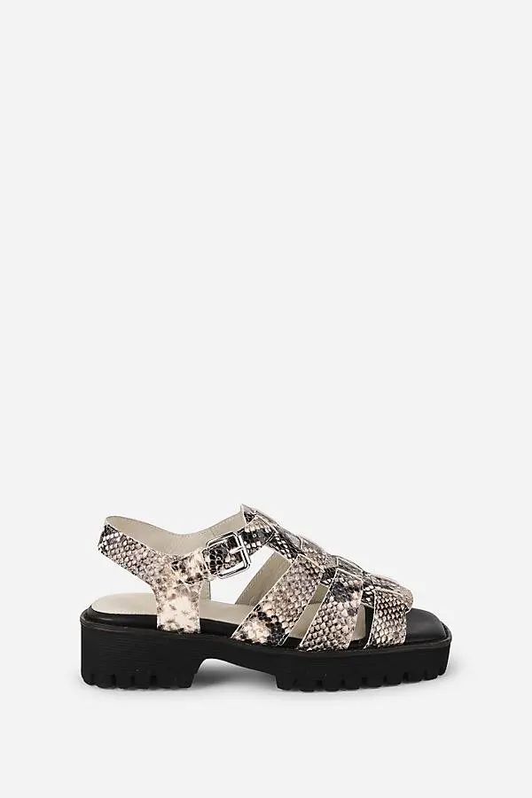 Intentionally Blank Haddie Fisherman Sandals - Snake