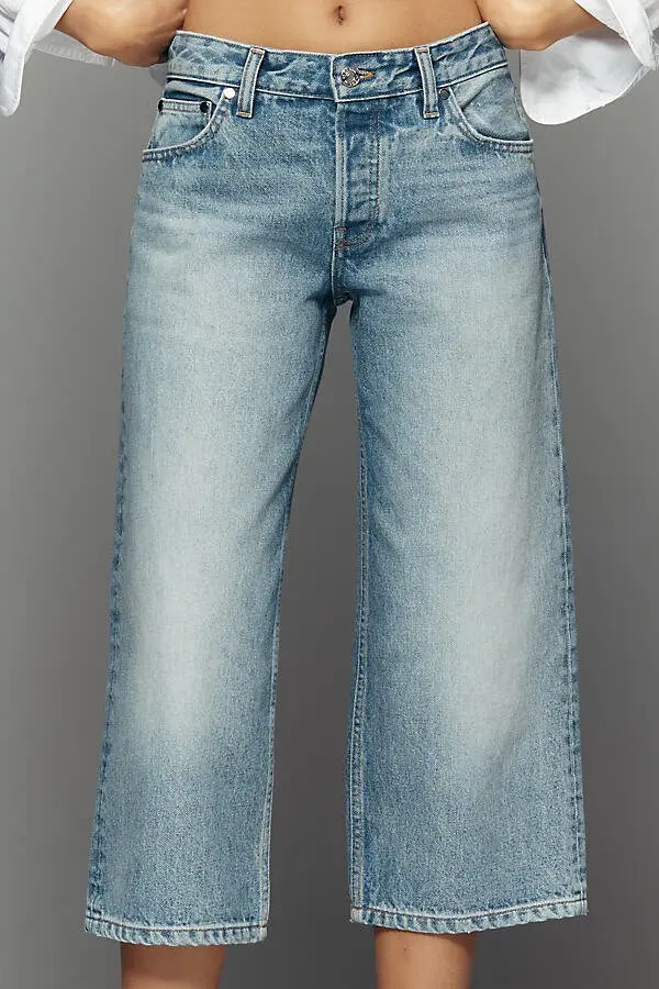 EB DENIM Low-rise Baggy Capri Jeans