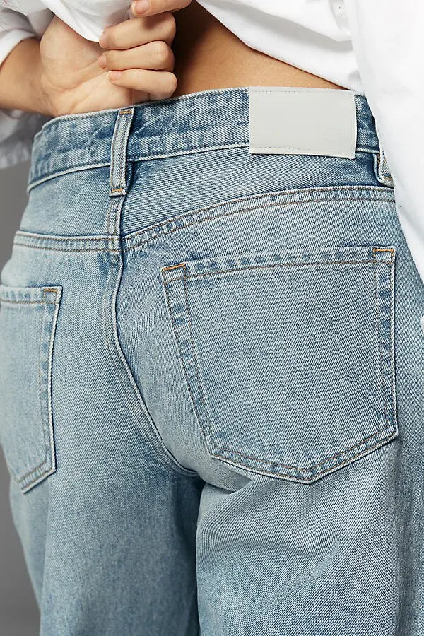 EB DENIM Low-rise Baggy Capri Jeans
