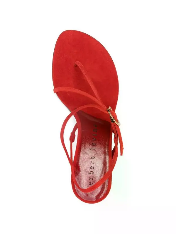 HERBERT LEVINE Starry Eyed Buckle-detail Heeled Sandals