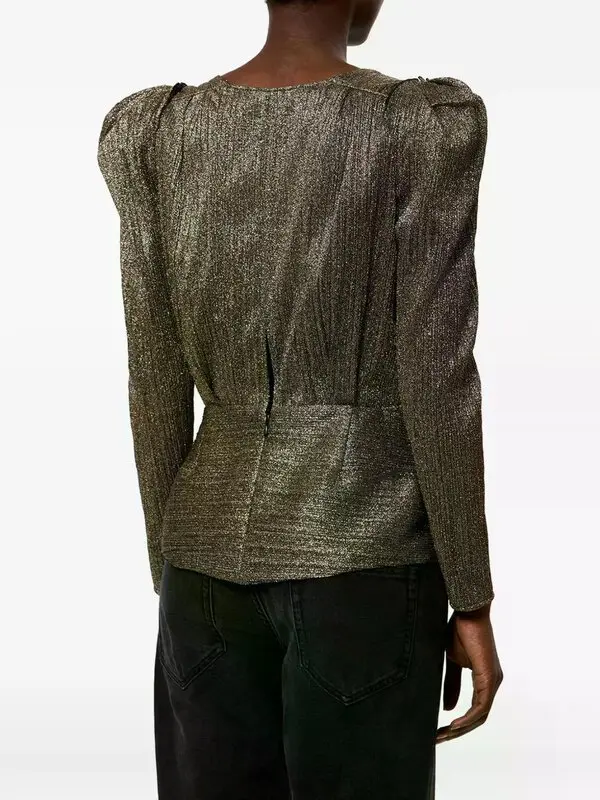 Isabel Marant Étoile Marlin Gathered-sleeves Blouse - Gold
