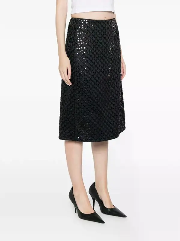 Dorothee Schumacher Patterned A-line Midi Skirt