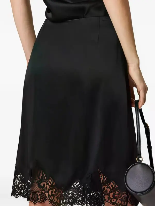 Stella McCartney Iconic Lace-trim Mini Skirt - Black