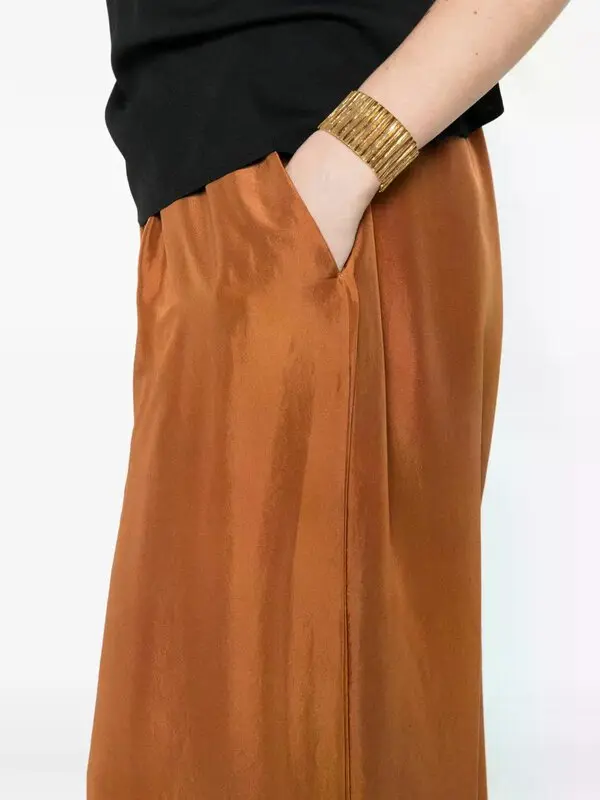 FORTE_FORTE Drawstring Satin Trousers