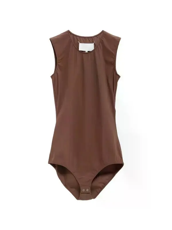 MAISON MARGIELA Sleeveless Bodysuit - Brown
