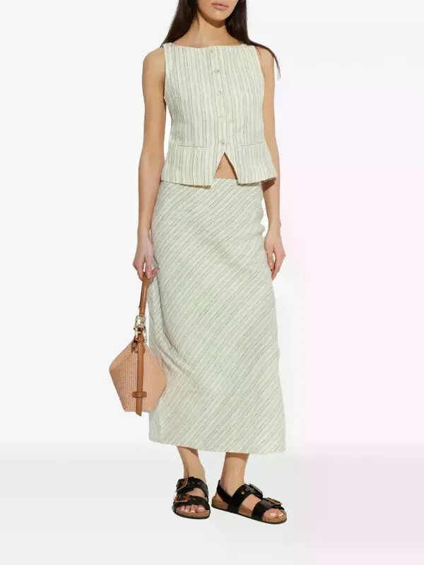 SAMSOE SAMSOE Saagneta Striped Maxi Skirt