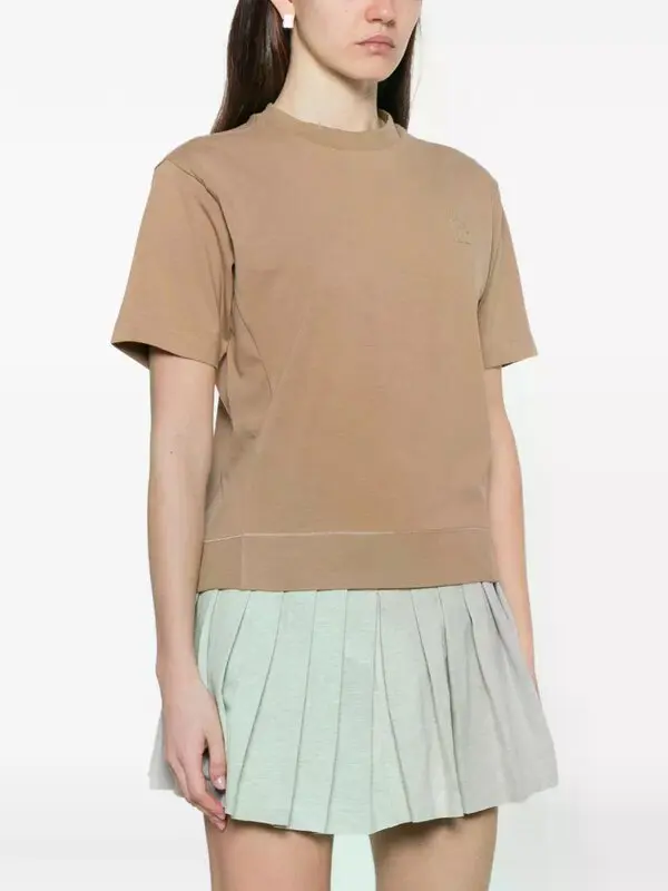 Moncler Logo Appliqué Crewneck T-shirt