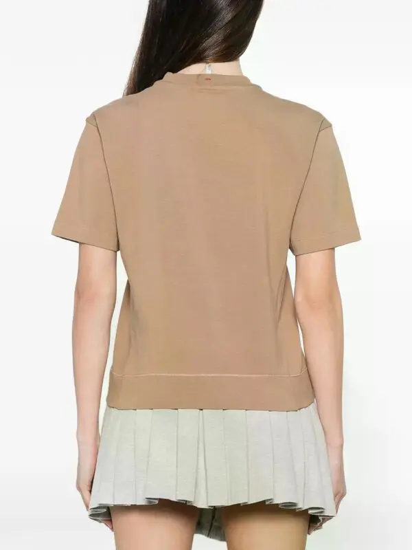 Moncler Logo Appliqué Crewneck T-shirt