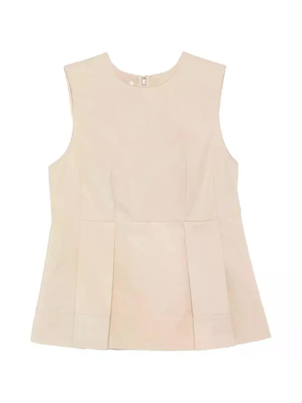 Vince Sleeveless Pleated Blouse