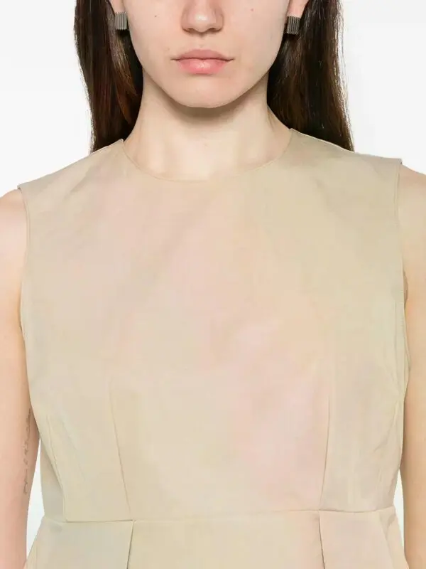 Vince Sleeveless Pleated Blouse