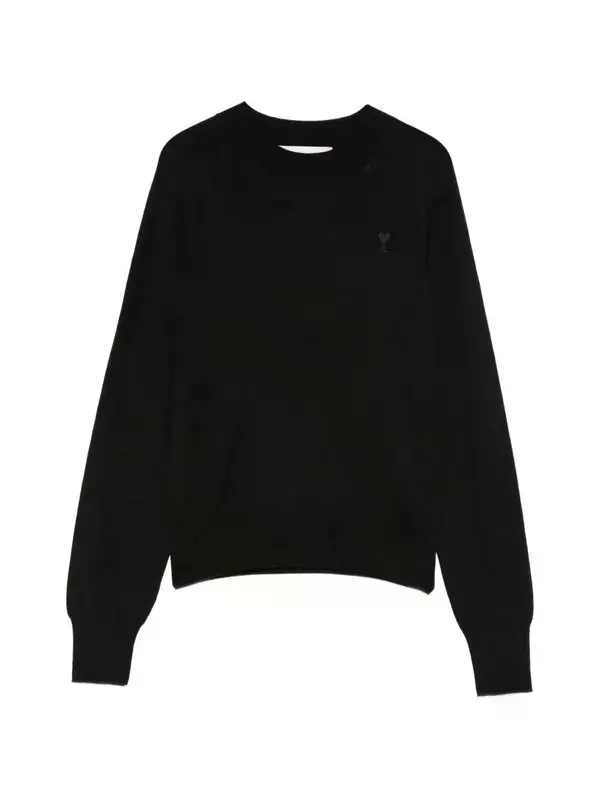 AMI Paris Crewneck Jumper With Front Detail