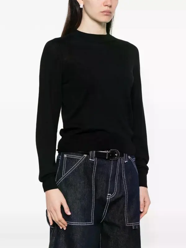 AMI Paris Crewneck Jumper With Front Detail