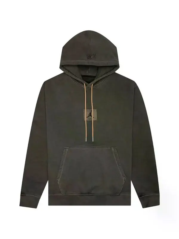 JORDAN Hooded Sweatshirt With Logo Patch - Black