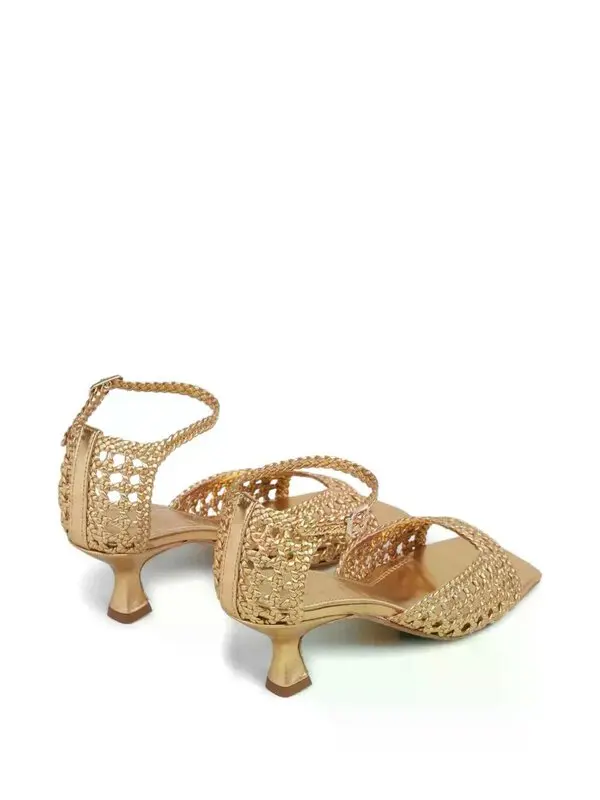 SOULIERS MARTINEZ Woven Leather Sandals