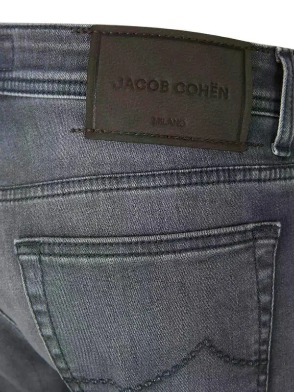 Jacob Cohen Logo-patch Jeans - Grey