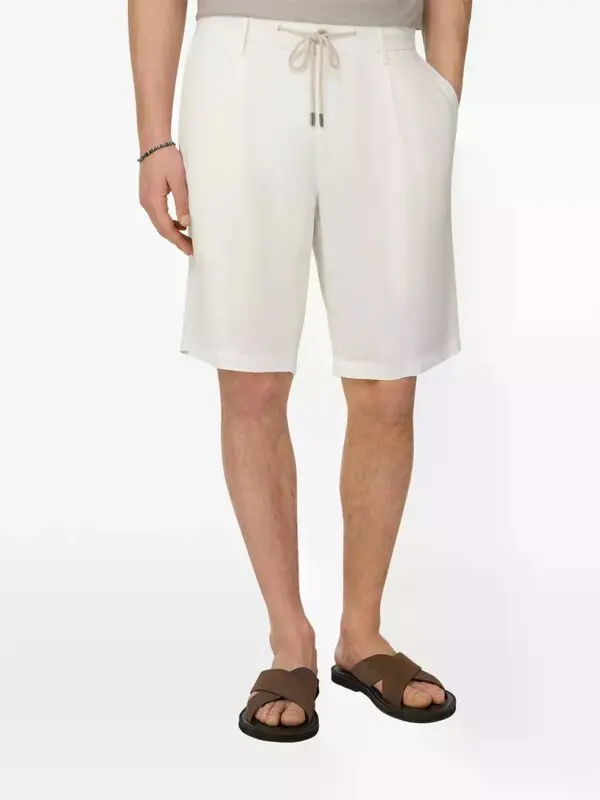 Boggi Milano Drawcord Linen Shorts