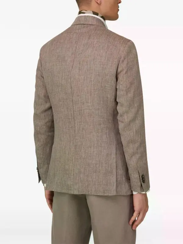 Boggi Milano Single-breasted Linen Blazer