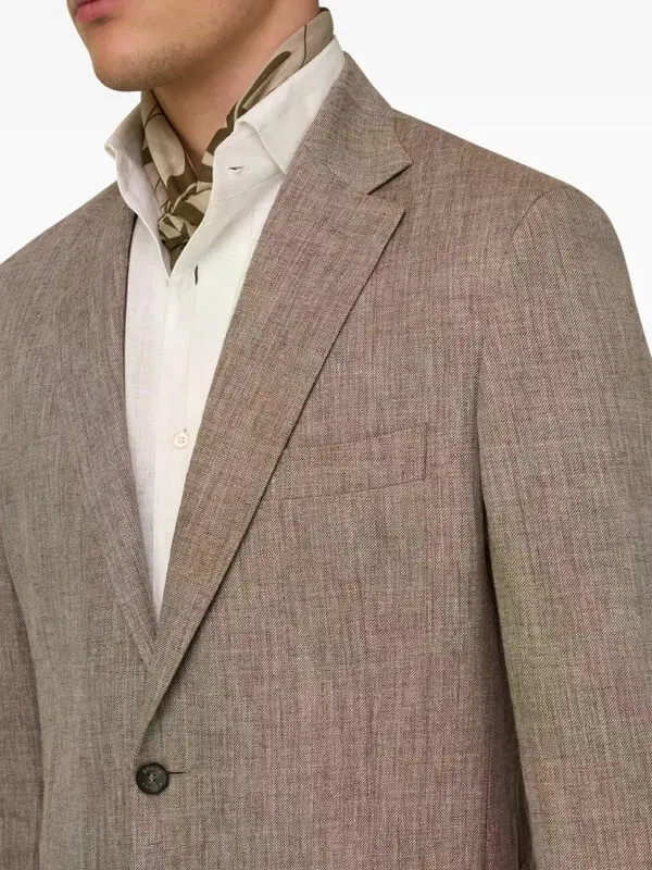 Boggi Milano Single-breasted Linen Blazer