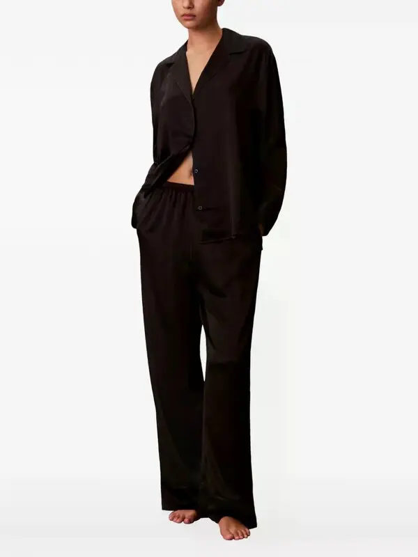 Calvin Klein Long-sleeve Buttoned Pajamas