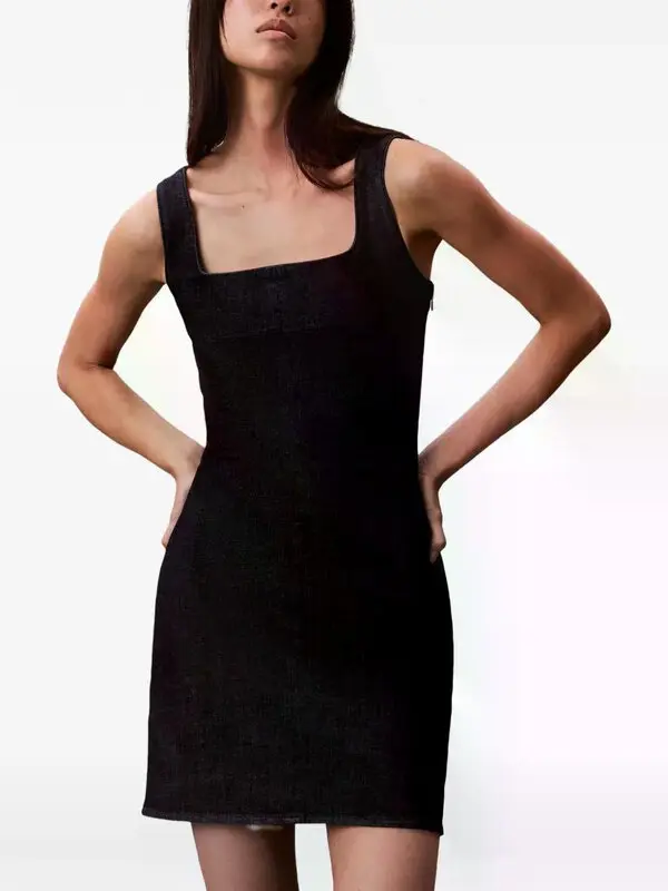 Calvin Klein Square-neck Mini Dress