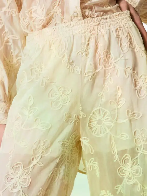 TWINSET Embroidered Palazzo Pants