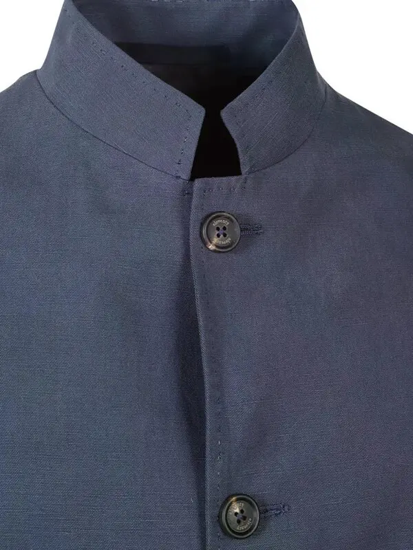 Eleventy Button Patch-pocket Jacket - Blue