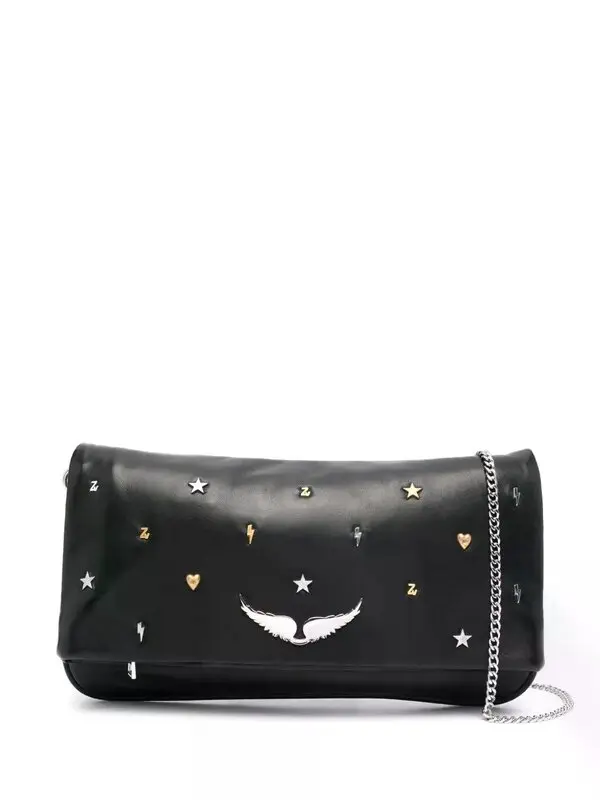 Zadig&Voltaire Rock Lucky Charms Leather Clutch
