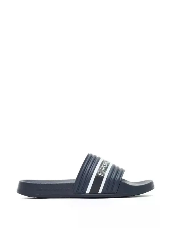 Emporio Armani Striped Slides