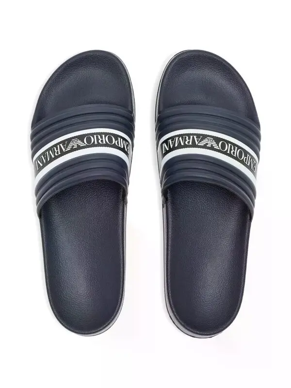 Emporio Armani Striped Slides