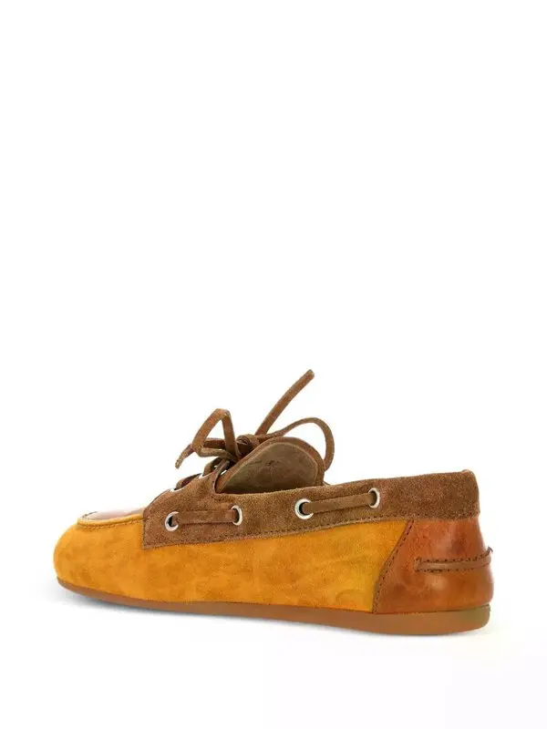 Miu Miu Faded Bow Leather Loafers