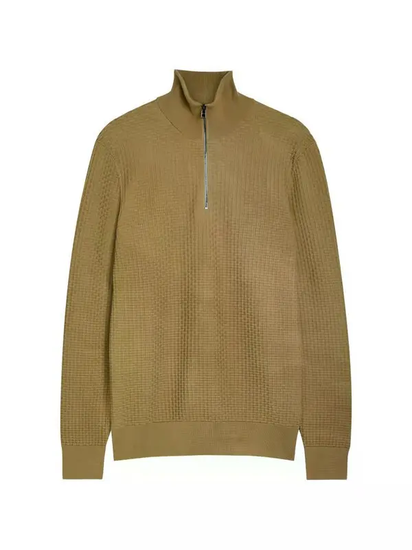 BOSS Quarter-zip Cotton Sweater