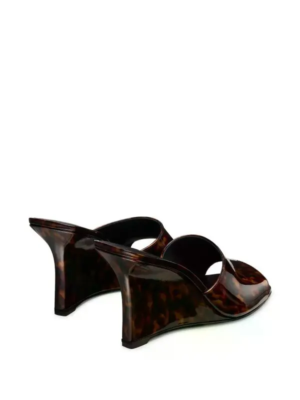 STUART WEITZMAN Vinnie Wedge Mules - Brown