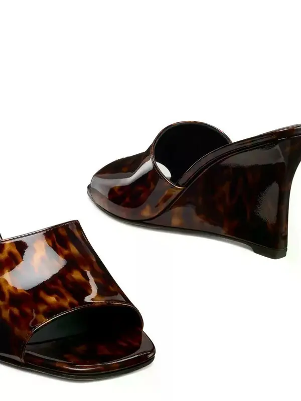 STUART WEITZMAN Vinnie Wedge Mules - Brown