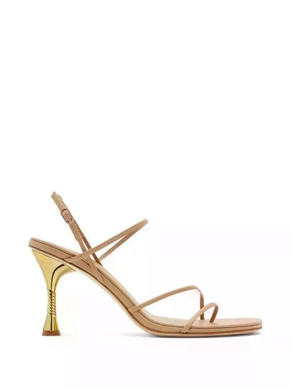 Studio Amelia Spiral-heel Sandals - Neutrals