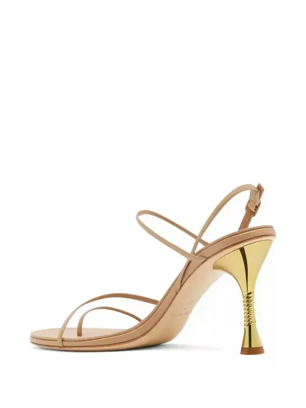 Studio Amelia Spiral-heel Sandals - Neutrals