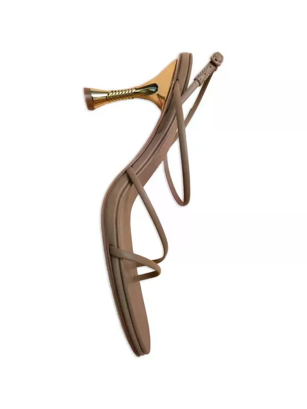 Studio Amelia Spiral-heel Sandals - Neutrals