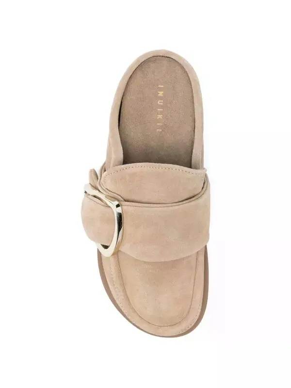 Inuikii Soft Buckle Mules - Neutrals