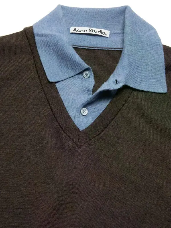 Acne Studios V-neck Collared Sweater