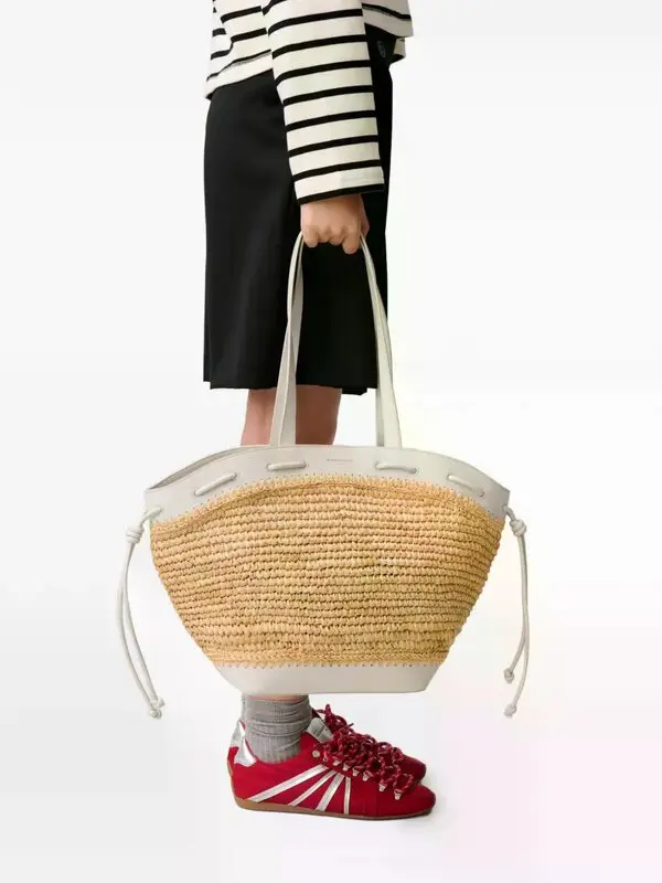 Claudie Pierlot Alban Raffia Tote Bag