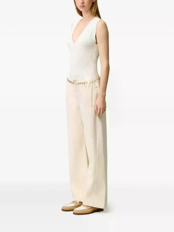 Claudie Pierlot Sleeveless V-neck Knit Bodysuit
