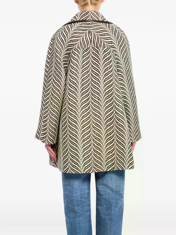 Valentino Garavani Patterned Button Coat