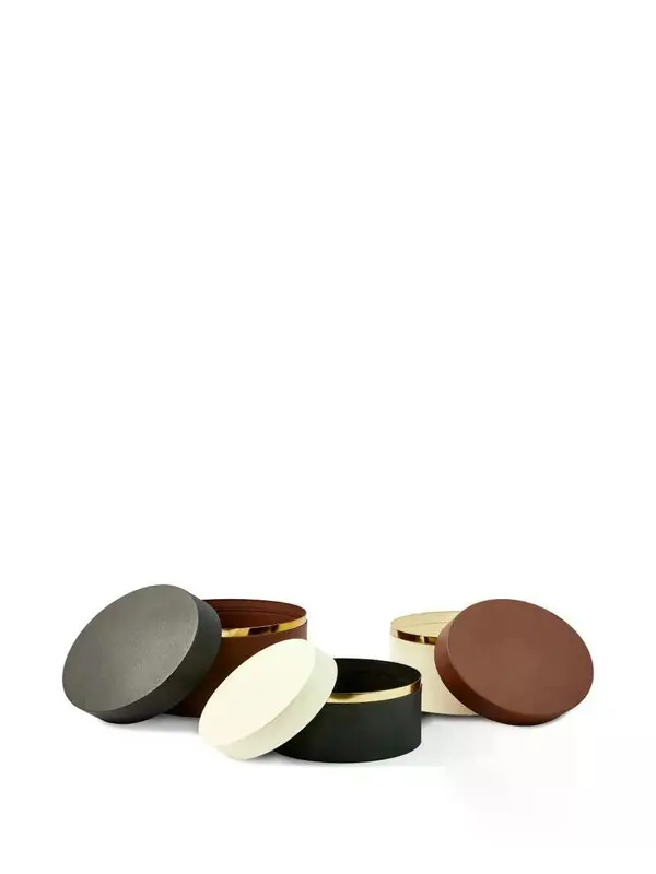 POLSPOTTEN Round Metal Boxes - Black