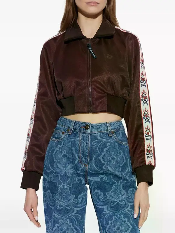 Etro Zipped Long-sleeve Jacket - Brown