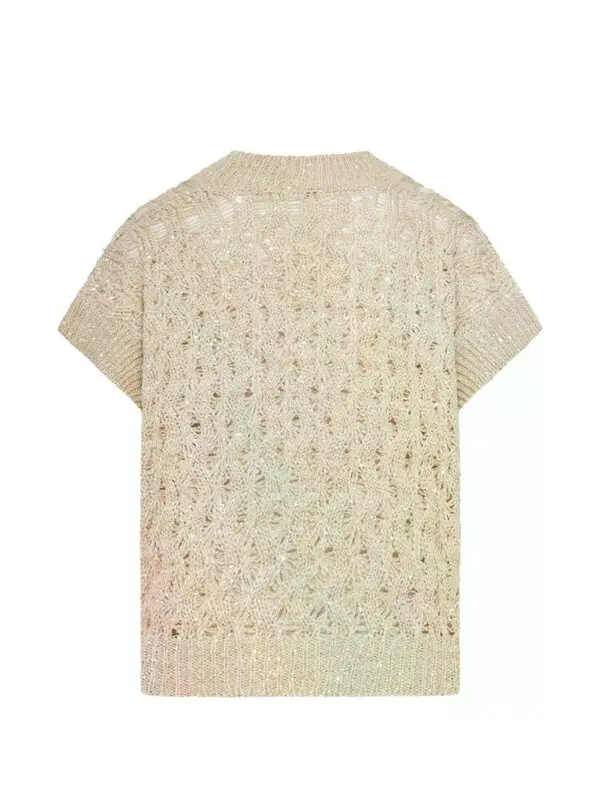 Brunello Cucinelli Pointelle-knit Top