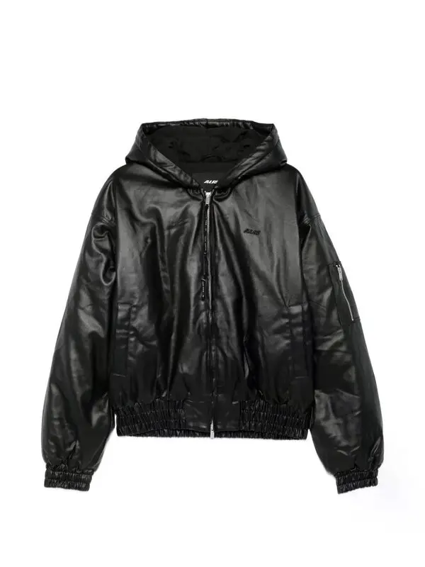 ALIS Hooded Zip Bomber Jacket