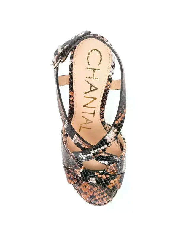 CHANTAL Criss-cross Platform Sandals