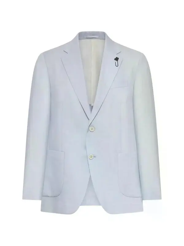 LARDINI Single-breasted Blazer - Blue