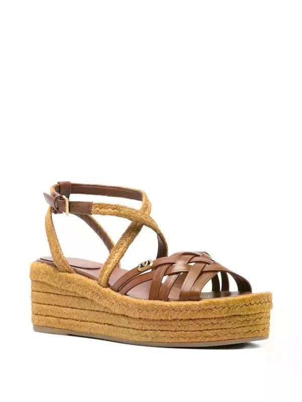 Valentino Garavani Braided Platform Sandals